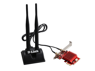 D-Link AX3000 Wi-Fi 6 PCle Adapter + Bluetooth 5.1 (DWA-X582)