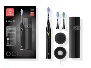 Oclean X Ultra 20 szónikus fogkefe szett, fekete
