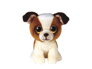 TY Beanie Boo's Hugo barna-fehér kutya figura (36396)