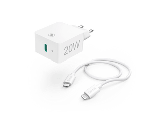 Hama 201620 Lightning-USB-C adatkábel + hálózati töltő