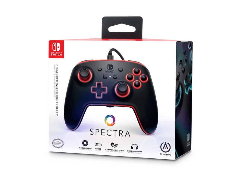 PowerA 1510925-01 Enhanced Nintendo Switch vezetékes kontroller, Spectra